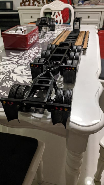 3D Printed .stl Files for Lowboy Trailer 1/14 Tamiya King Grand Hauler ...