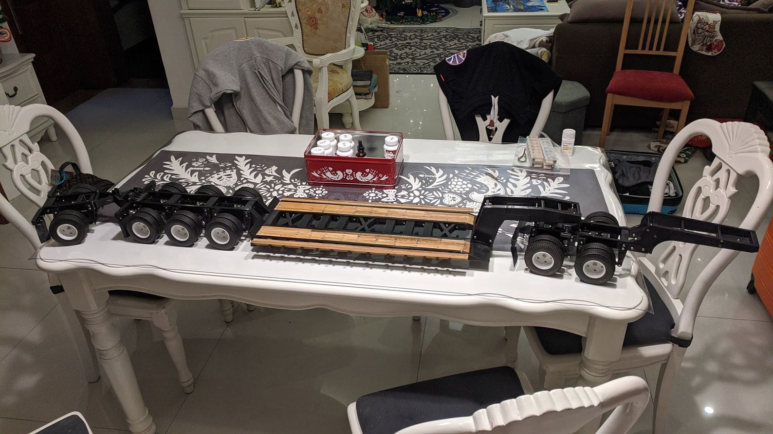 3D Printed .stl Files for Lowboy Trailer 1/14 Tamiya King Grand Hauler ...