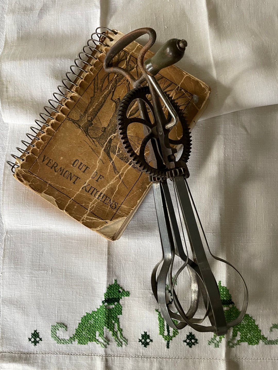 Vintage 1908 Taplin Egg Beater/vintage Egg Beater/cabin Kitchen Decor ...