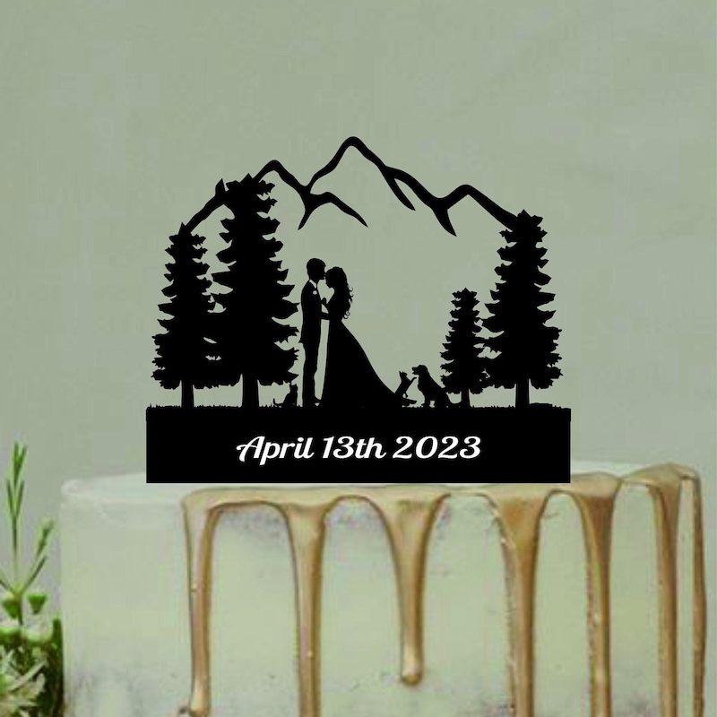 Mountain Cake Topper - Etsy
