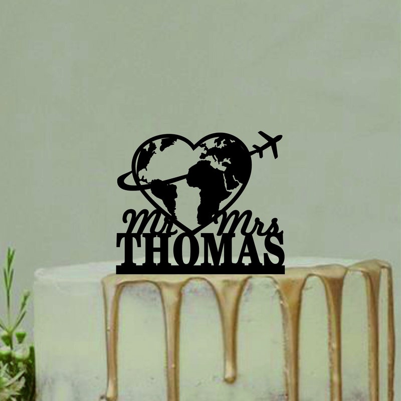 Globe Cake Topper - Etsy