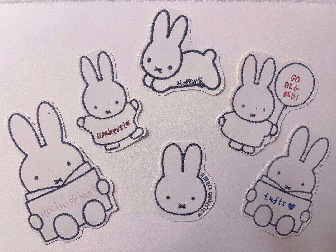 Miffy Custom College Commitment Stickers - Etsy