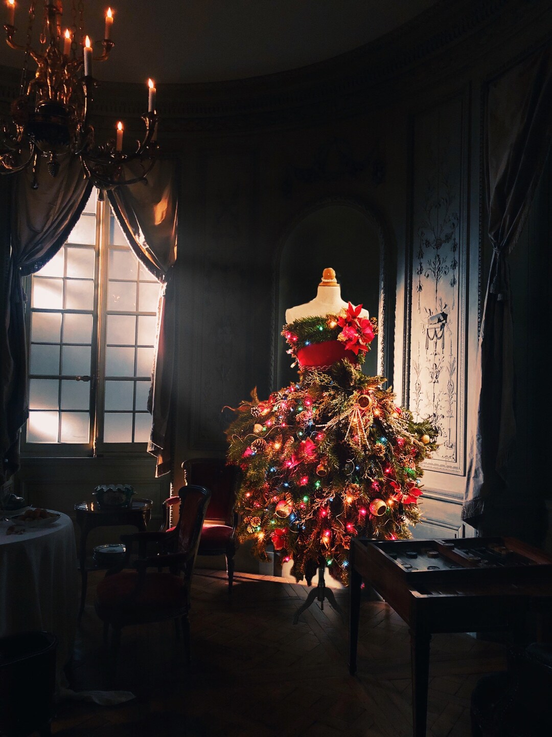 Lady Christmas Postcard in Set of 4 - Etsy