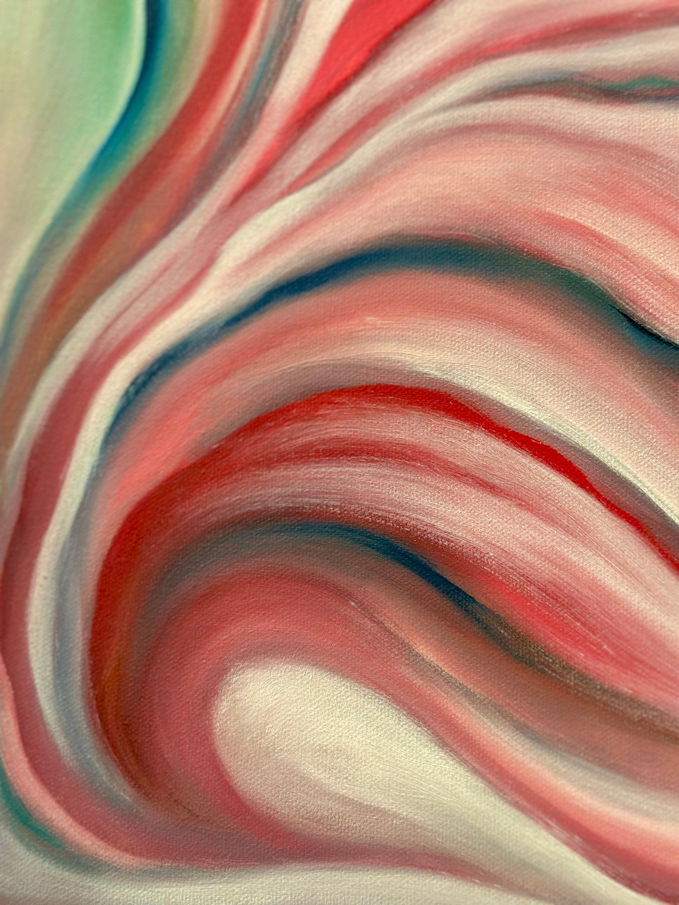 Colorful Swirls Art Painting Original Oil Painting 'covered by Care' - Etsy