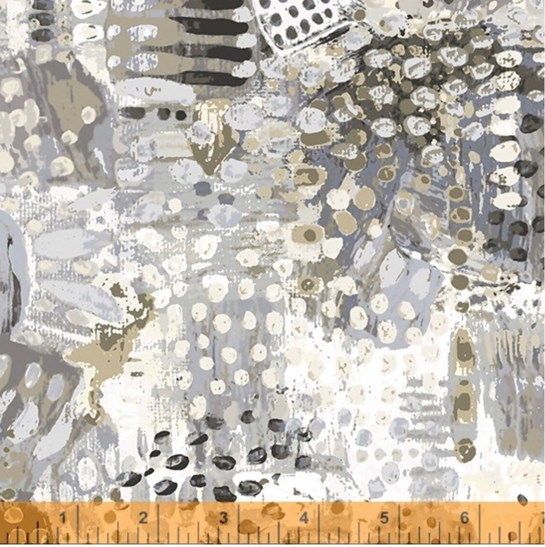 Statement Neutral Impressions Fabric by Melissa Marie Collins for ...