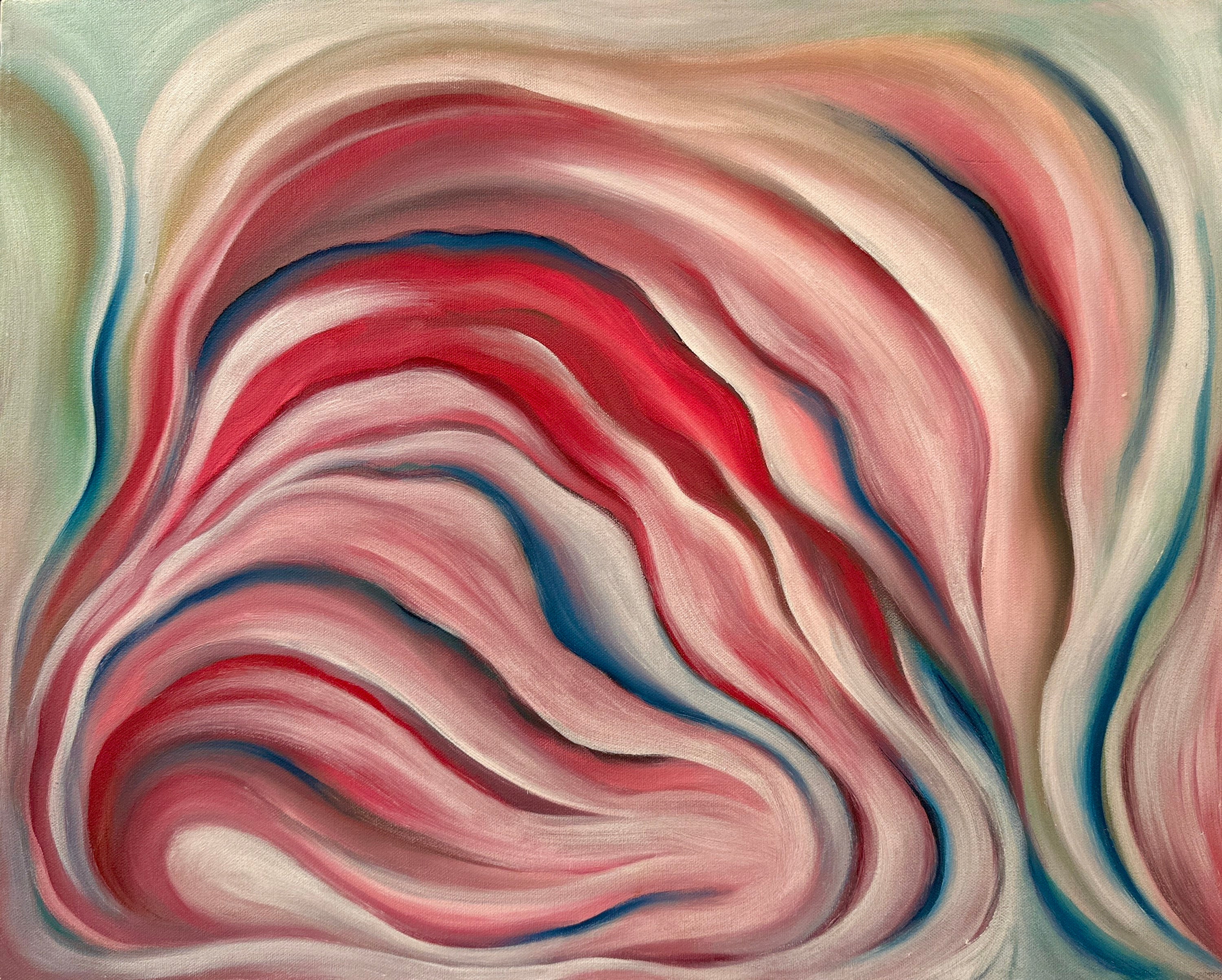 Colorful Swirls Art Painting - Original Oil Painting - 'covered by Care ...