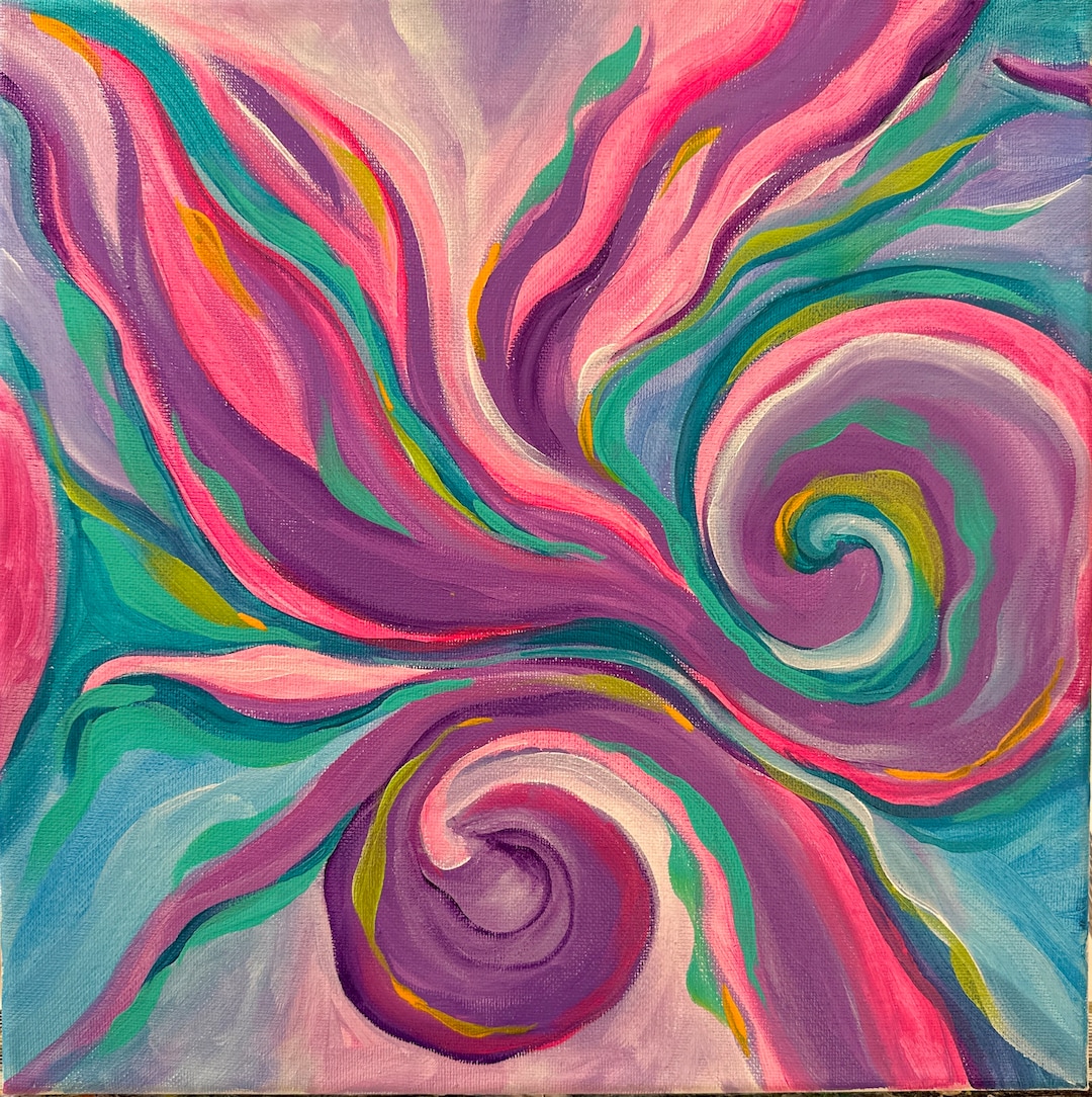 Colorful Swirls Art Painting - Original Acrylic Painting - 'summer ...