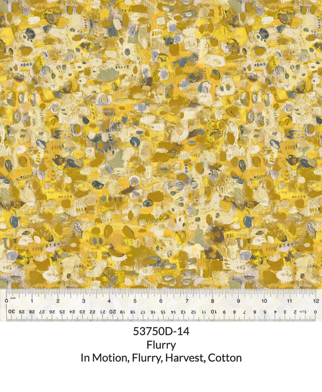 Harvest Gold and Grey Flurry in Motion Fabric by Melissa - Etsy