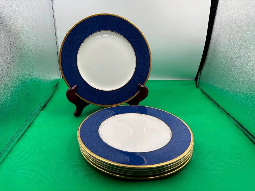 Set of 6 Coalport Bone China ATHLONE BLUE Dinner Plates - Etsy