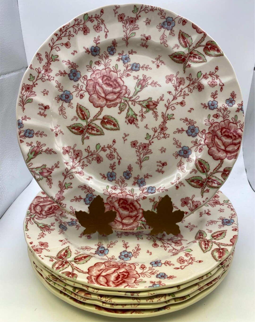 Set of 3 Johnson Brothers ROSE CHINTZ PINK Dinner Plates - Etsy