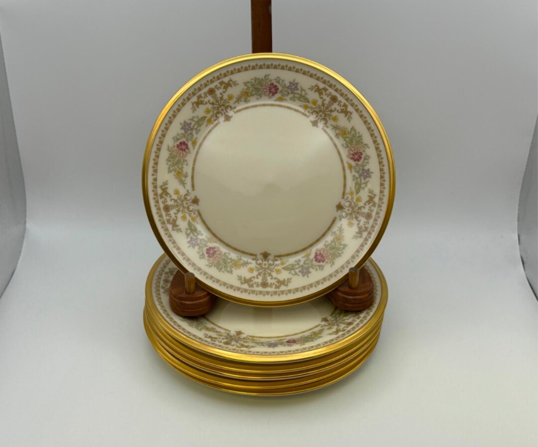 Set of 6 Lenox CASTLE GARDEN Bread & Butter Appetizer Plates - Etsy