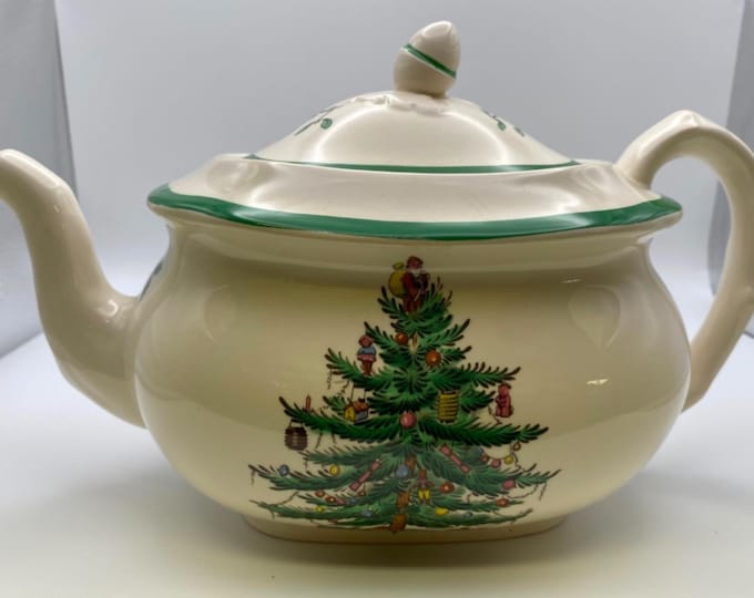 Spode CHRISTMAS TREE Teapot Made in England - Etsy