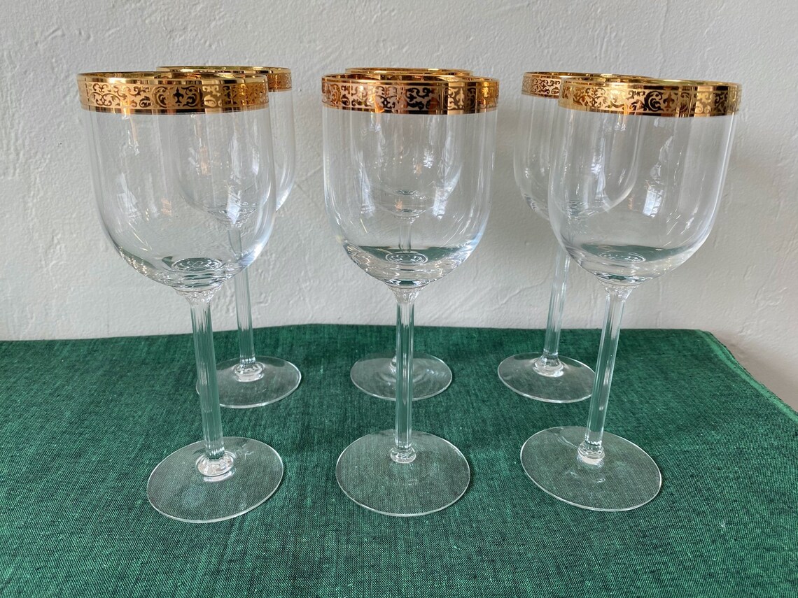 Lenox Crystal AUTUMN GOLD Band GOBLETS Glasses price Each - Etsy