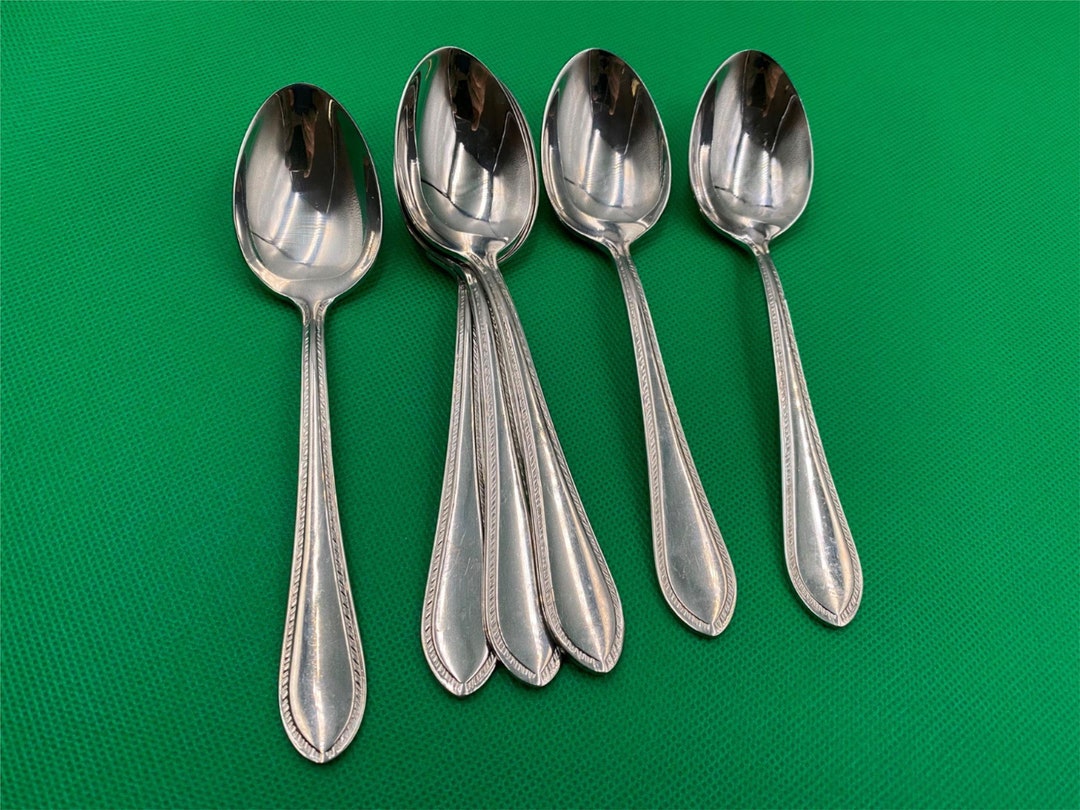 Set of 6 Reed & Barton Stainless Steel TRADITION / TANGLEWOOD Teaspoons ...