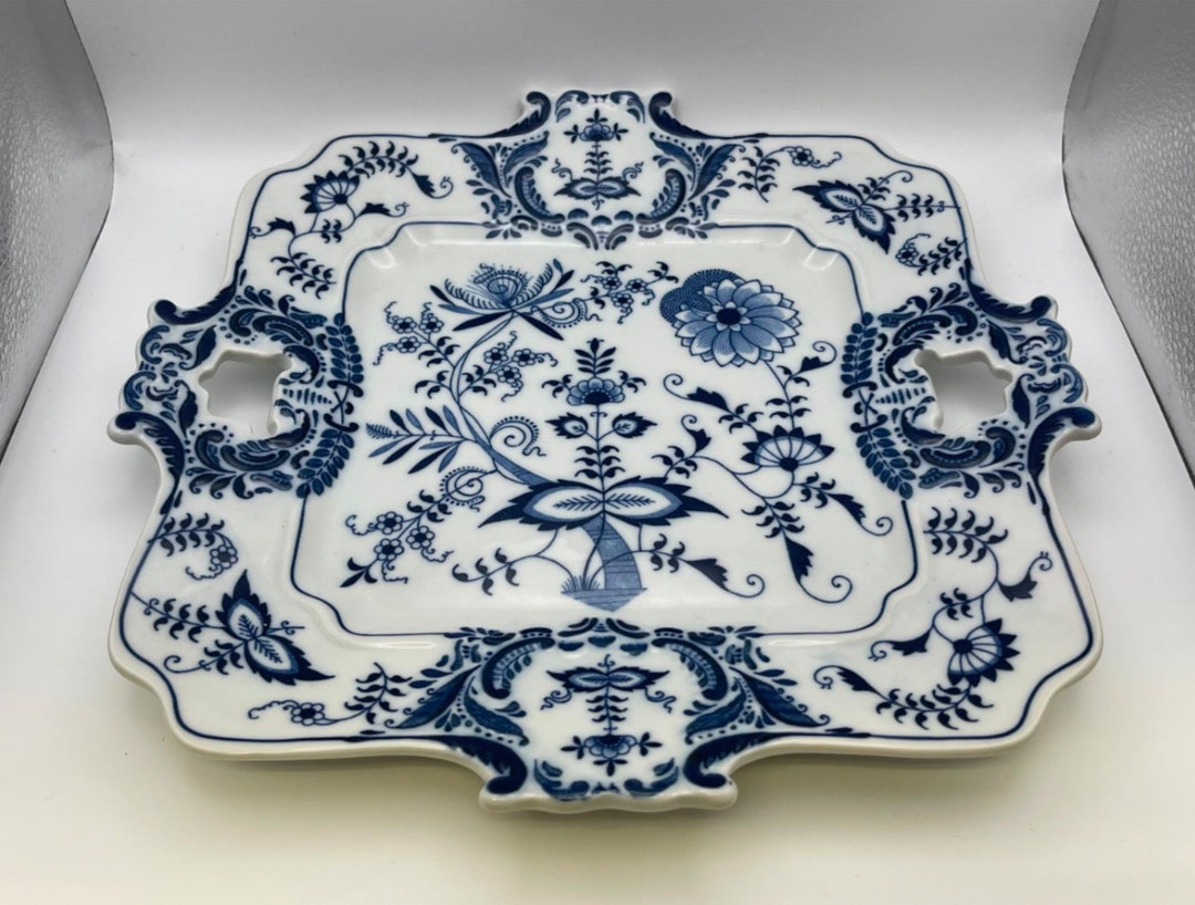 BLUE DANUBE 12 1/8 Square Serving Platter Made in Japan - Etsy