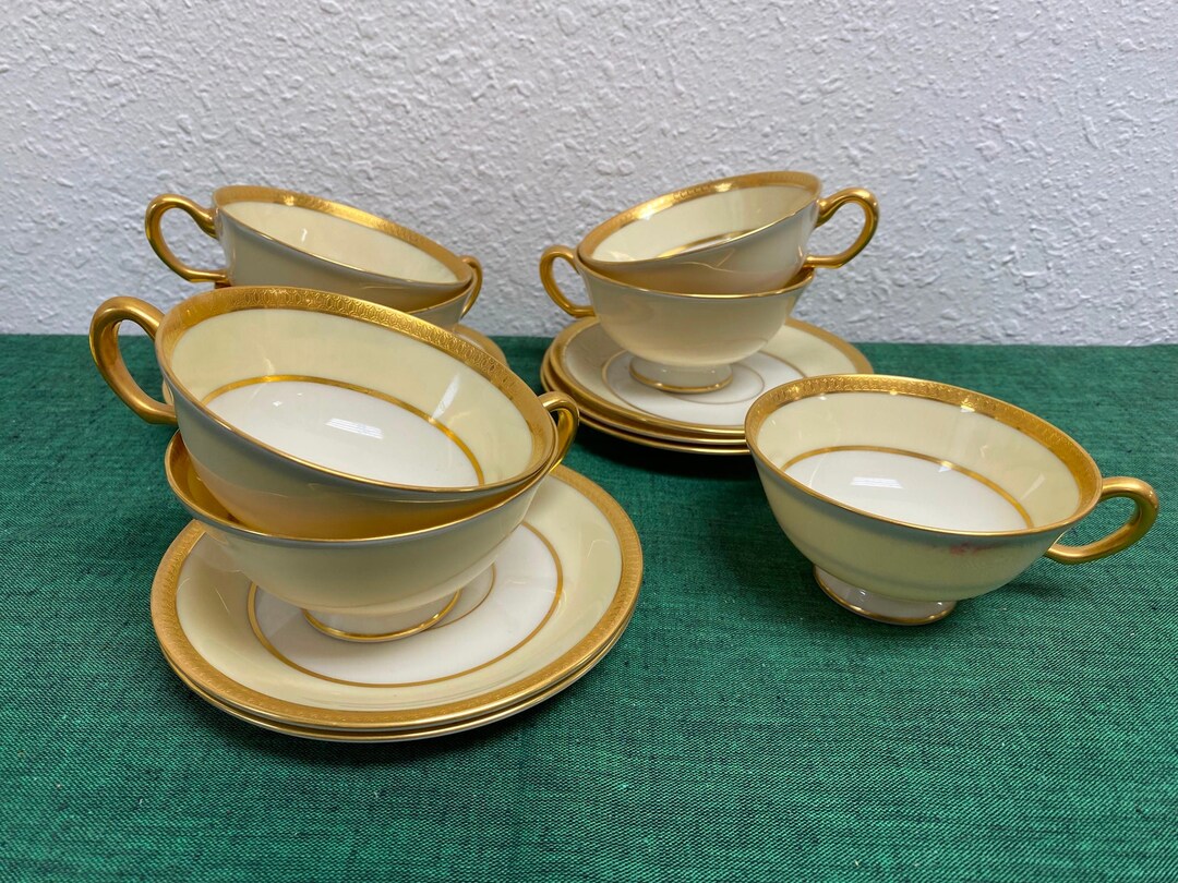 Lenox Bone China SPRINGFIELD Cup & Saucer Sets X7 - Etsy