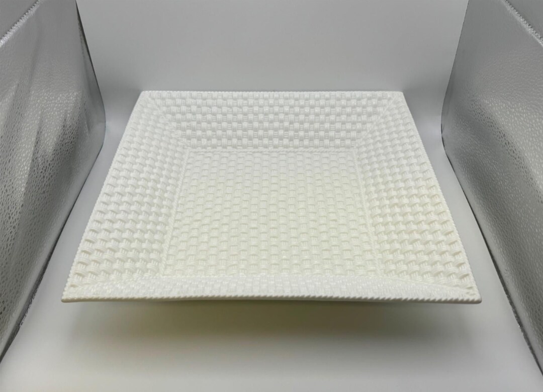 Tiffany & Co. TIFFANY WEAVE 11 3/4 Deep Square Platter - Etsy