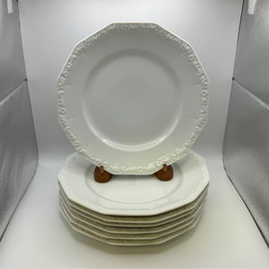Set of 7 Rosenthal MARIA White 12 Sided Dinner Plates Made in Germany ...