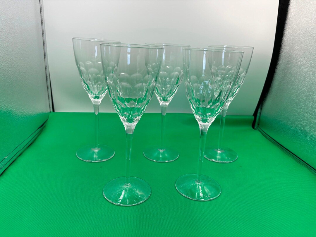 Set of 5 Royal Doulton Crystal ATELIER Wine Glasses 9 3/8 - Etsy