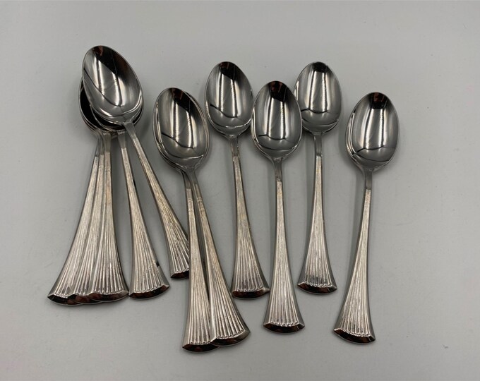 Set of 11 International Lyon Stainless Steel CREATION II Soup / Dessert ...