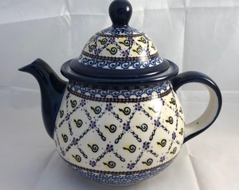 Polish Pottery Teapot | Etsy
