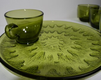 Green Snack Plate | Etsy