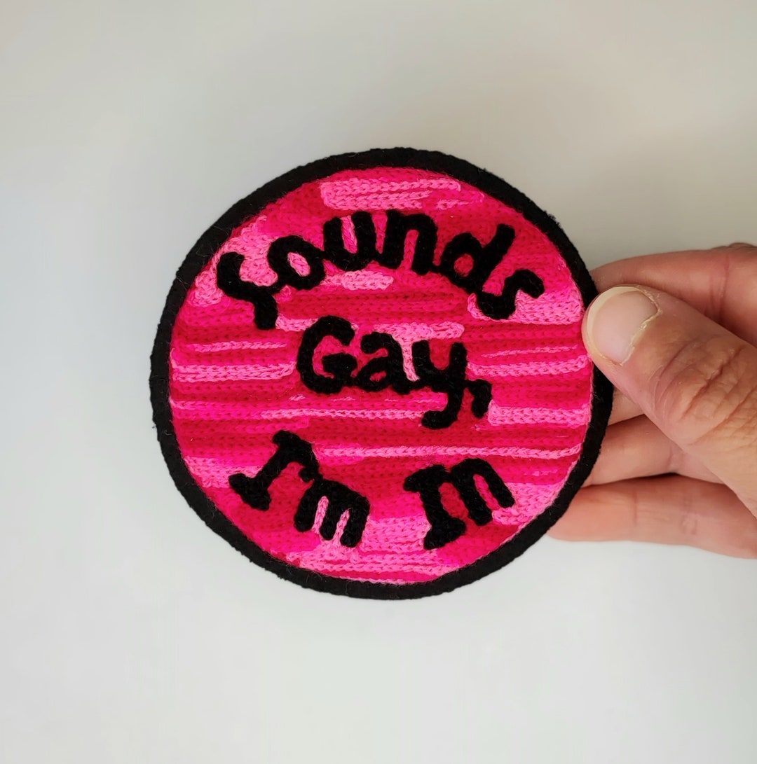 LGBTQIA Ally Sounds Gay Chainstitch Embroidered Patch - Etsy