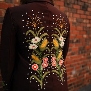 Custom Chainstitch Embroidered Western Suit - Etsy