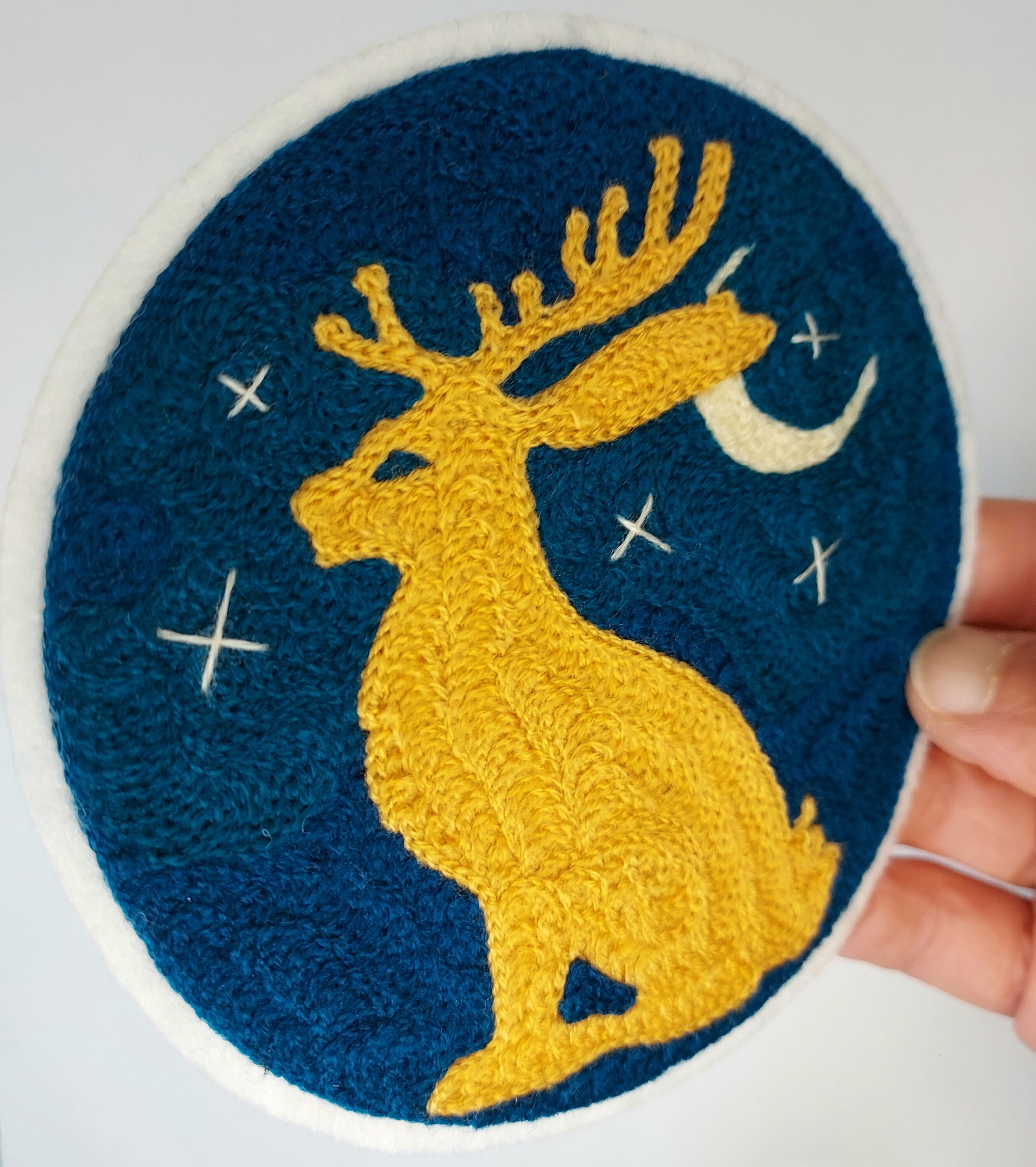 Magical Mythical Jackalope Creature With a Crescent Moon and Stars ...