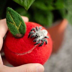 Jumping Spider Realistic Figurine, Miniature Poseable Sculpture, Creepy ...