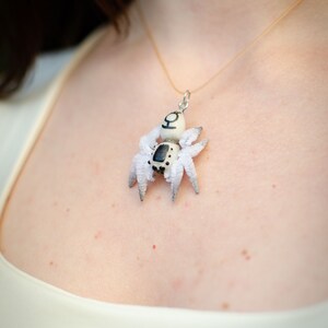 Cute Spider Pendant, Jumping Spider Brooch, Realistic Figurine ...
