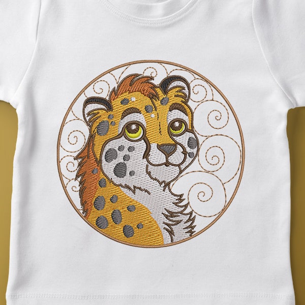 Leopard Embroidery Designs - Etsy