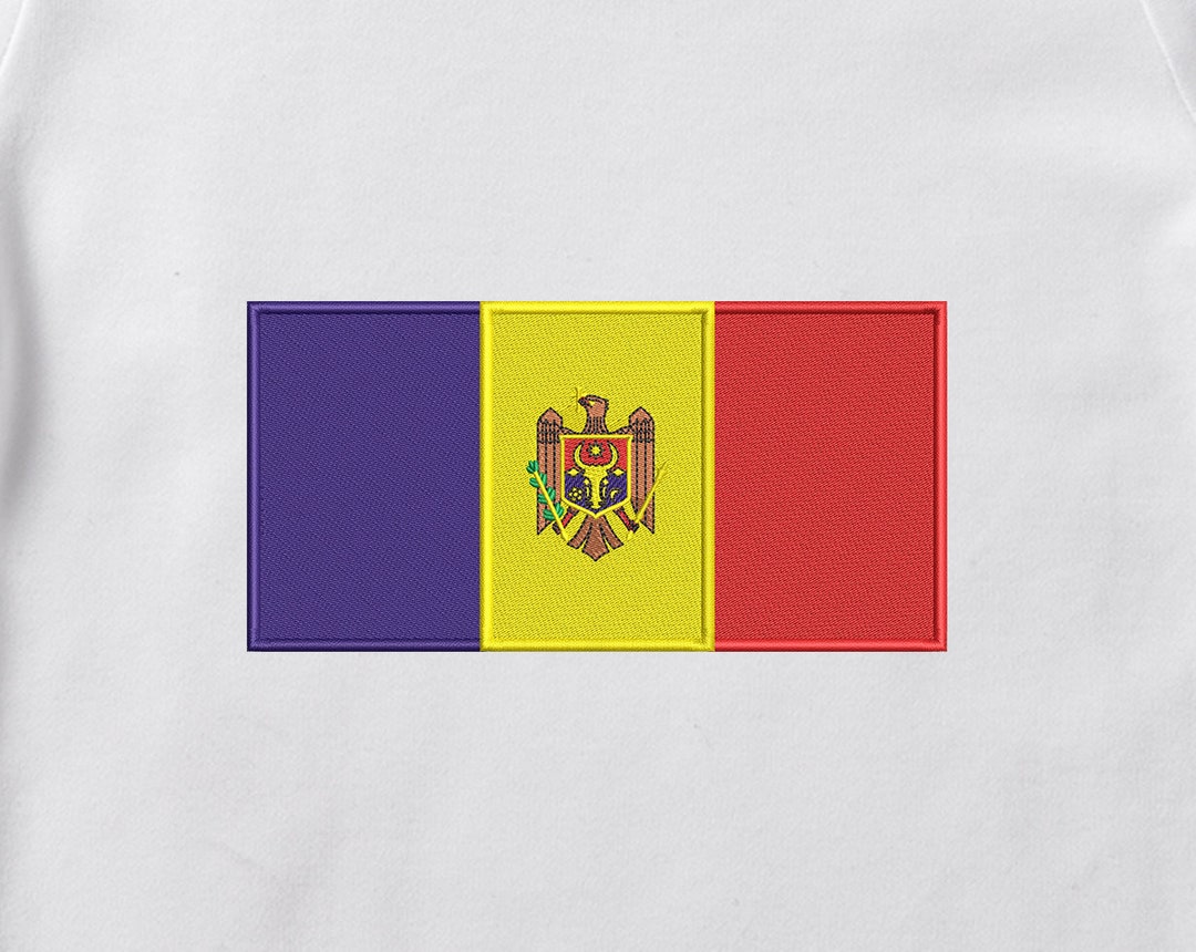 Moldova Flag Embroidery Design - Etsy
