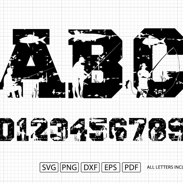 Fishing Svg - Etsy