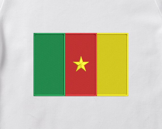 Cameroon Flag Embroidery Design | Etsy