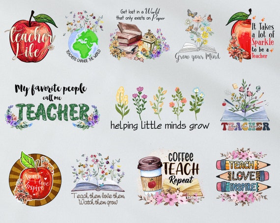 Teacher Sublimation Bundle Designs Teacher Quote Sublimation - Etsy