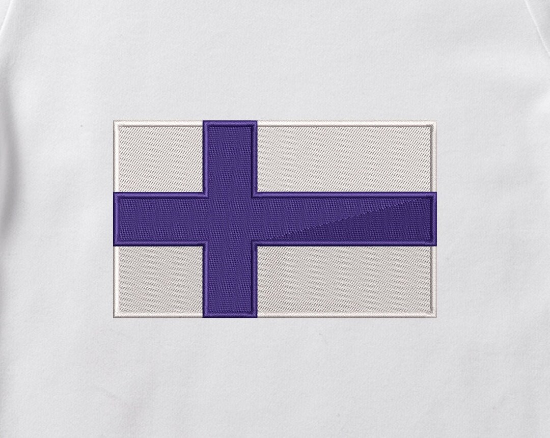 Finland Flag Machine Embroidery Design - Etsy