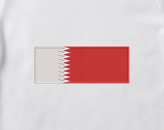 Qatar Flag Embroidery Design | Etsy