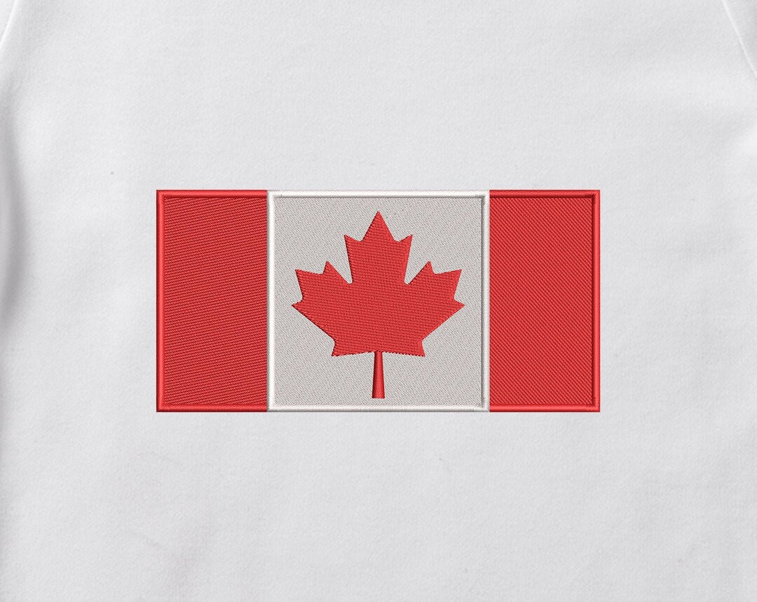 Canada Flag Embroidery Design - Etsy