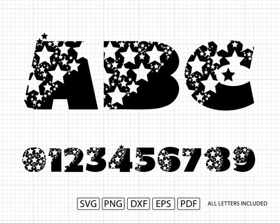 Magical Font Cut Files Magic Numbers Magic Letters All - Etsy