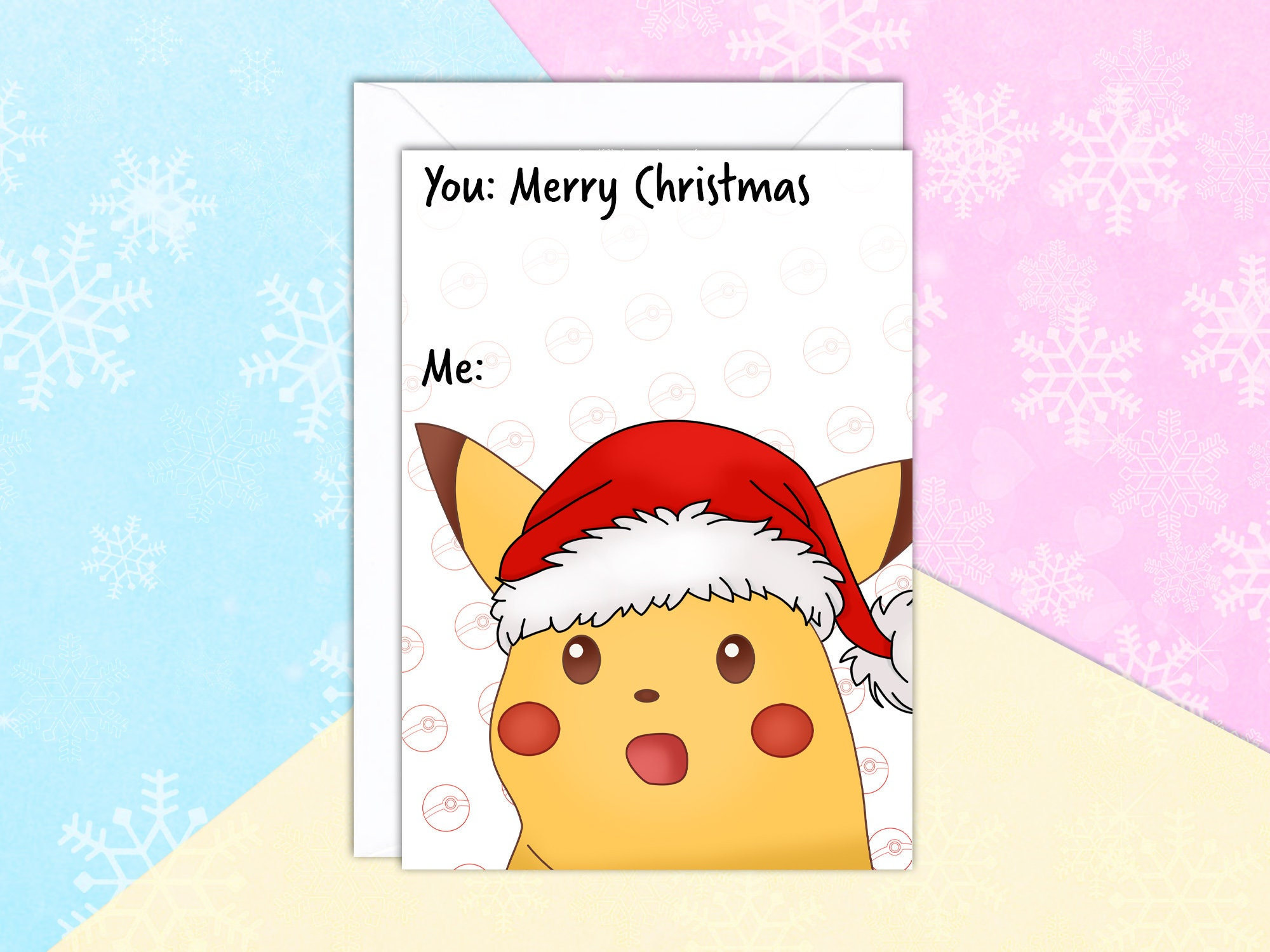 Pikachu Poncho Merry Christmas