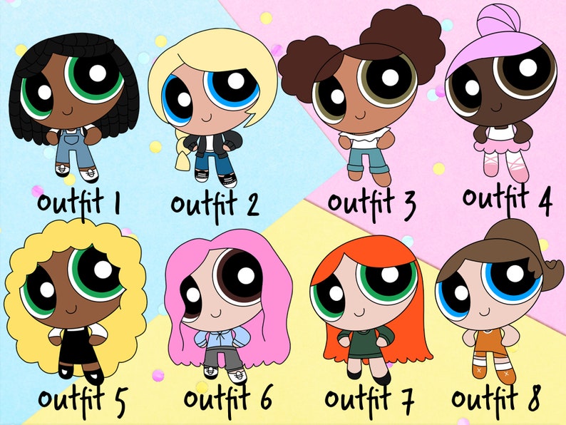 Custom The Powerpuff girls A5 Happy Birthday Greeting card | Etsy