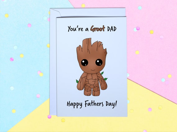 Have A Groot Father Day A5 Happy Fathers Day Greeting Card - Etsy