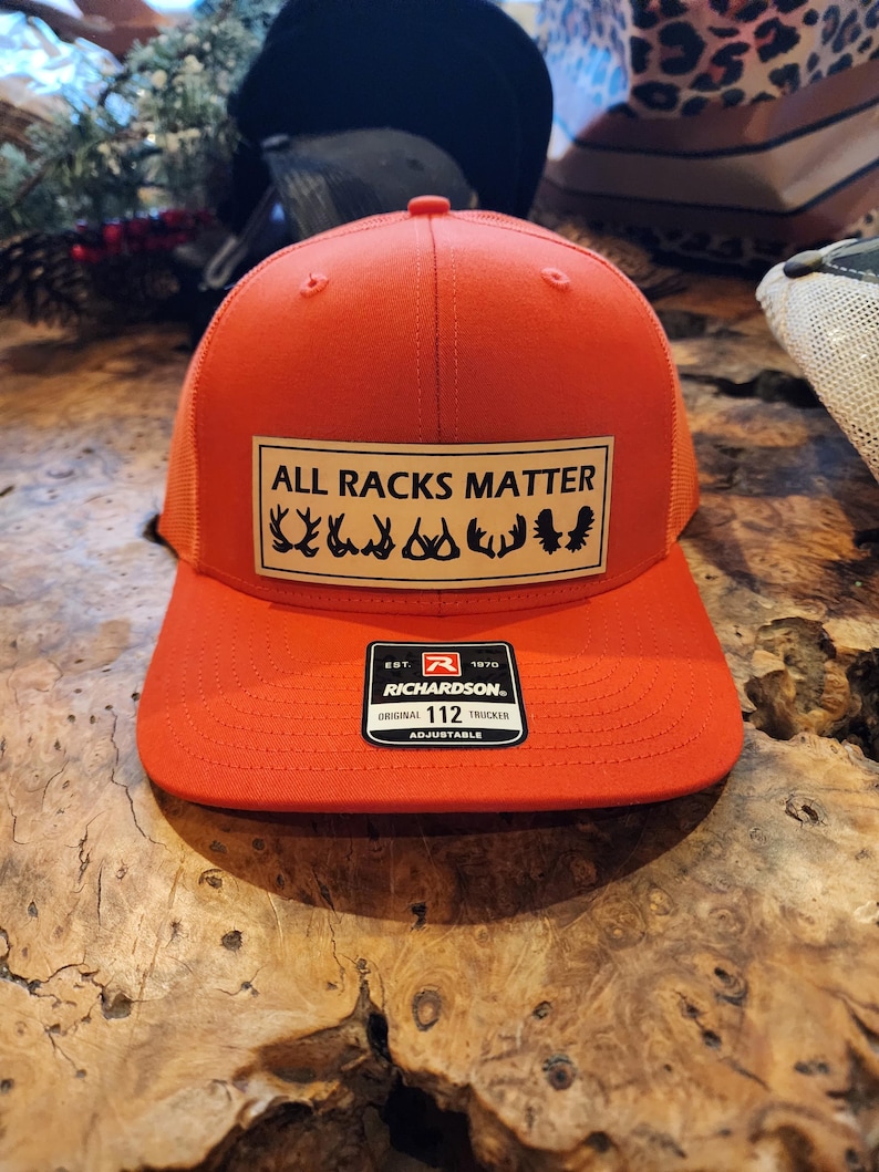 All Racks Matter Hunting Hat: Leather Patch, Richardson 112 - Etsy