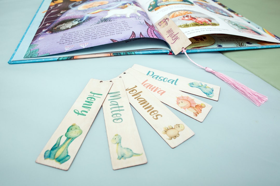 Wooden Bookmark Bookmark Schoolchild School Start Gift Idea Gift ...