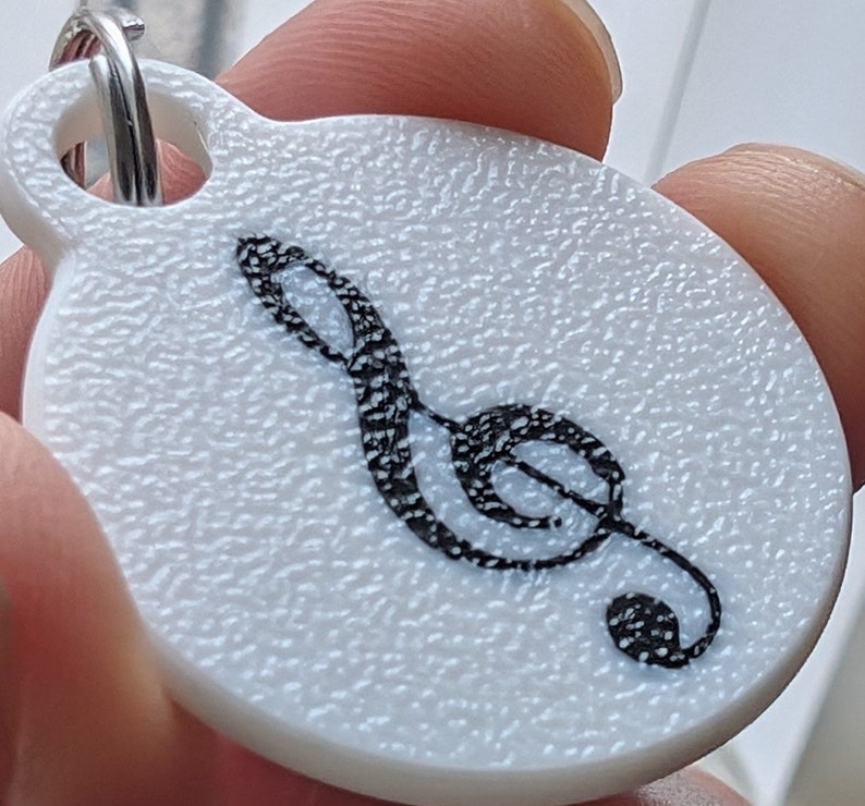 Treble Clef Keychain (3D Printed) - Etsy