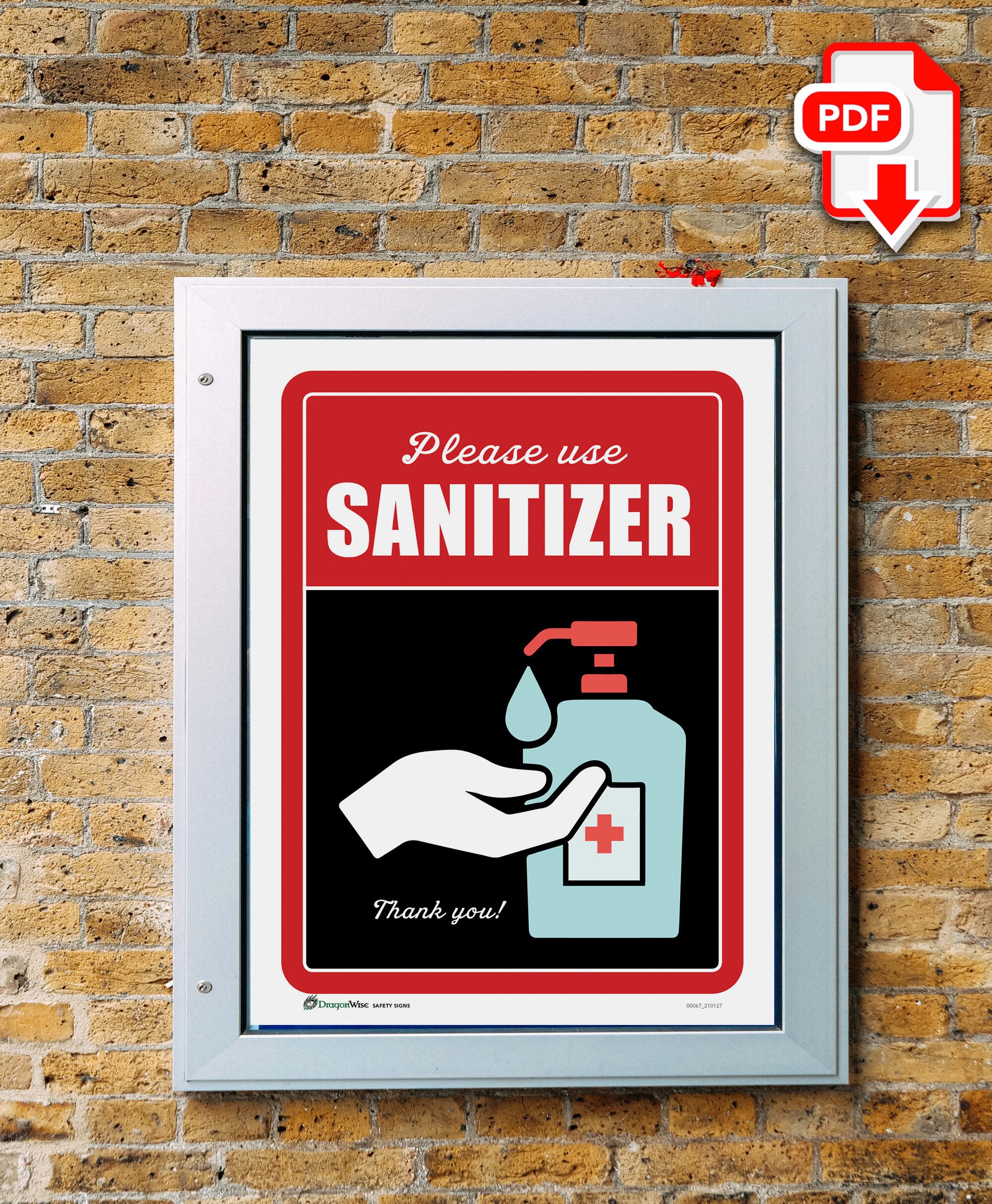 Wash Hand Sanitizer Sign Bundle Digital Print Instant | Etsy