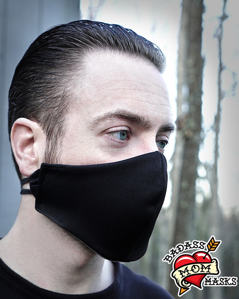 Badass Face Mask Protective Triple Layer with Nose Wire & | Etsy