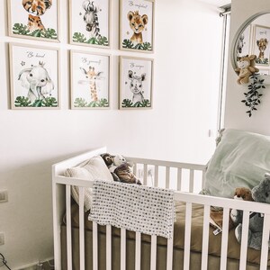 Animal Nursery Prints Printable, Set of 6 Printable Baby Animal Posters ...