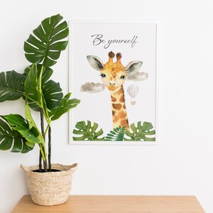 Animal Nursery Prints Printable, Set of 6 Printable Baby Animal Posters ...